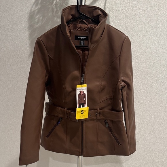 Kenneth Cole | Jackets & Coats | Kenneth Cole Womens Belted Faux ...
